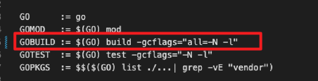 vscode debug golang 代码不按顺序跳转、变量不可见问题